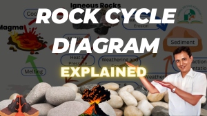 Rock Cycle Diagram - Igneous, Sedimentary and Metamorphic
